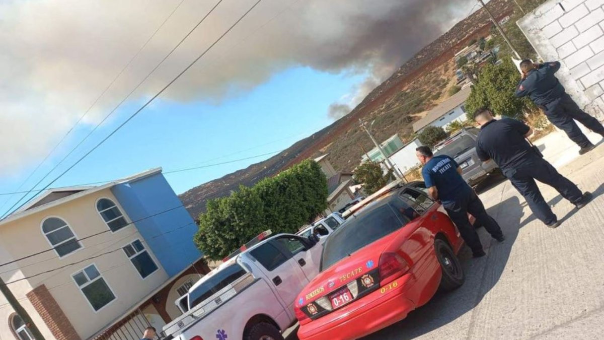 No hay riesgo para Tecate por incendio forestal en la frontera, dicen ...