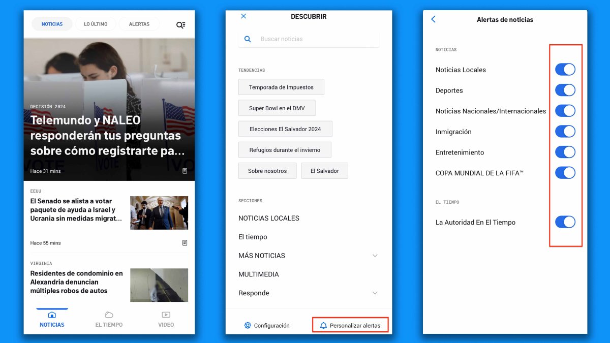 Cómo personalizar las alertas de tu app de Telemundo – Telemundo San ...