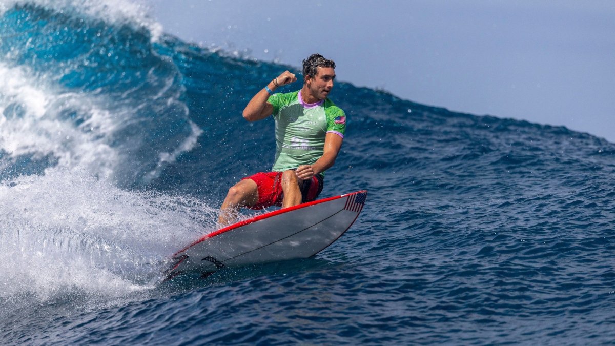 Griffin Colapinto brilla en la ronda 1 de surf masculino en los Juegos ...